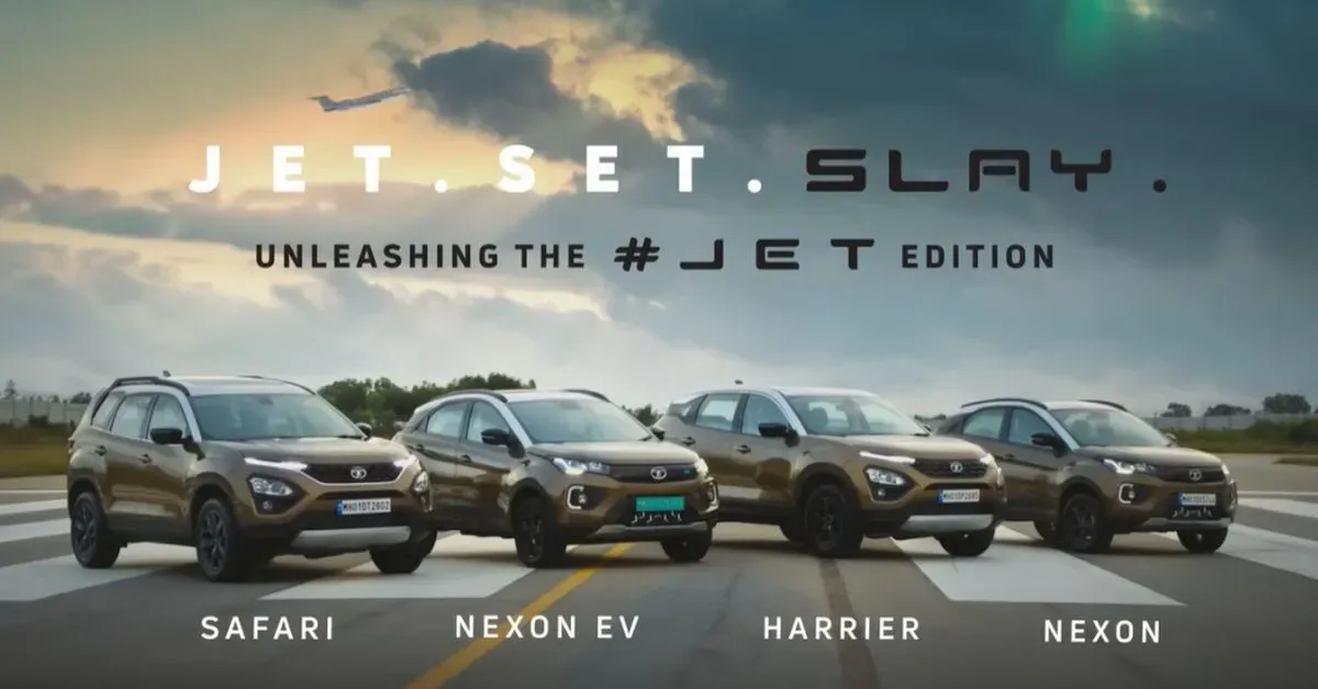 Tata Jet Edition launched: Nexon ICE, Nexon EV, Harrier, Safari Updated